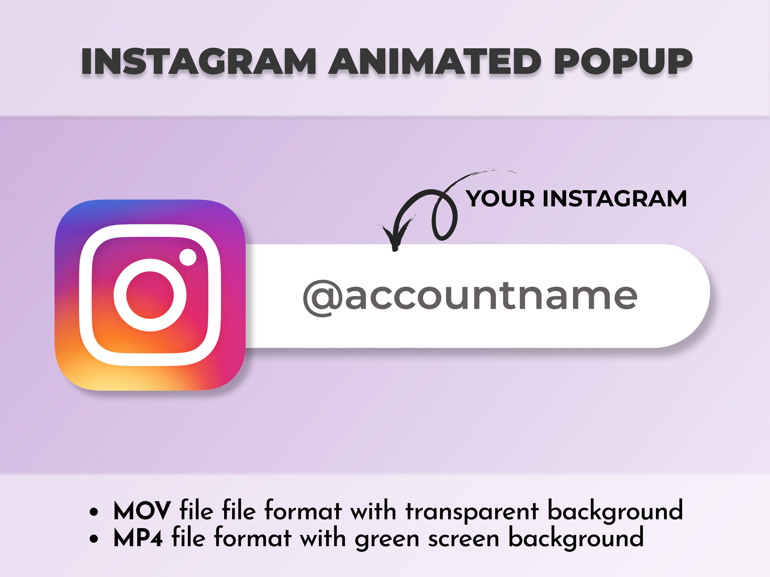 Animated Instagram Follow Button – Reels & Stories Overlay - Etsy