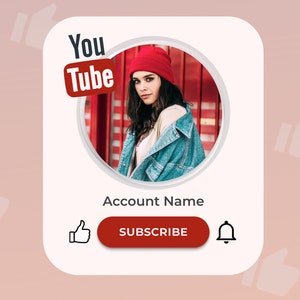 Custom Animated Youtube Subscribe Button Overlay (MOV, MP4) - Etsy
