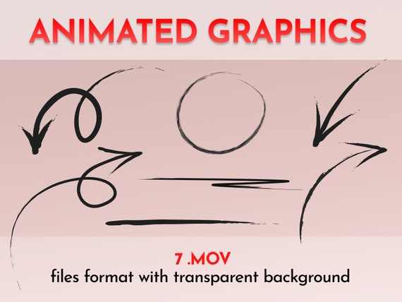 Animated Transparent Pop up Graphics for Youtube Videos Line - Etsy