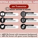 Custom Animated Social Media Lower Thirds for Youtube Intro Videos Instagram Twitter Twitch ...