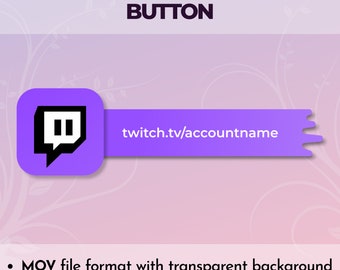 Custom Animated Kick Follow Button Overlay for Intro Videos - Etsy