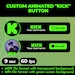 Custom Animated Kick Follow Button Overlay for Intro Videos - Etsy