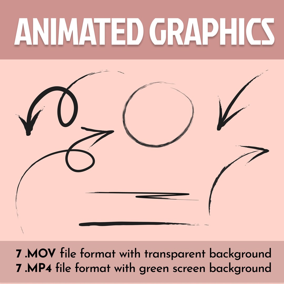 Animated Transparent Pop up Graphics for Youtube Videos Line Arrow ...