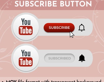 ANIMATED SUBSCRIBE BUTTON | Youtube Channel | Subscribe Button ...