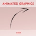 Animated Transparent Pop up Graphics for Youtube Videos Line Arrow ...