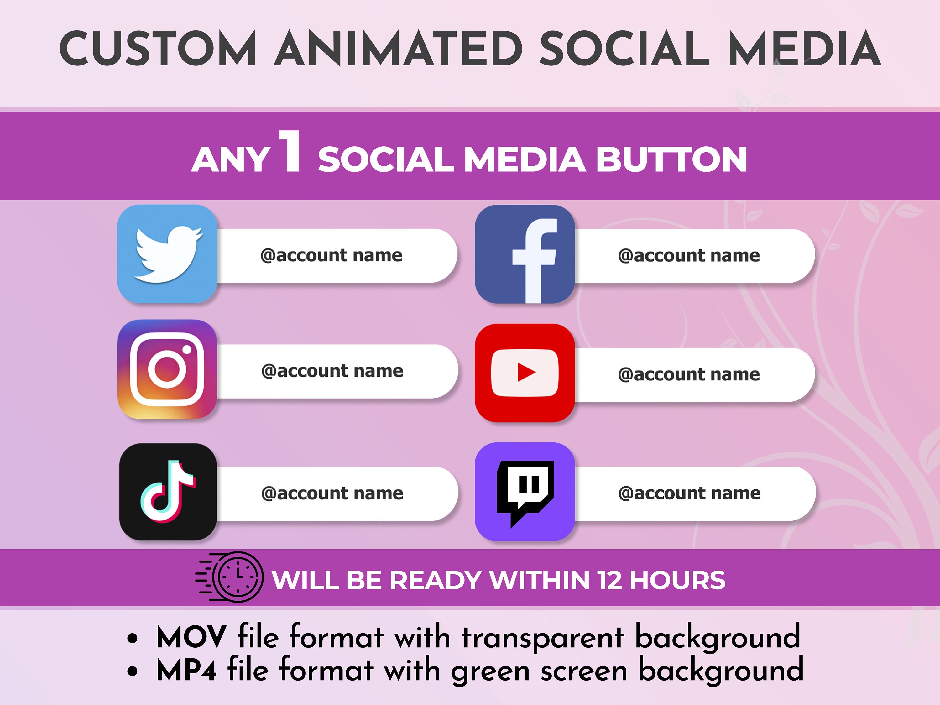 Custom Animated Social Media Lower Thirds for Youtube Intro Videos ...