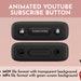 Animated Youtube Subscribe Button Overlay for Intro Videos Digital ...
