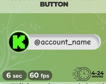 Custom Kick Follow Button Animation, Youtube Video Intro Social Media Lower Thirds, Stream ...