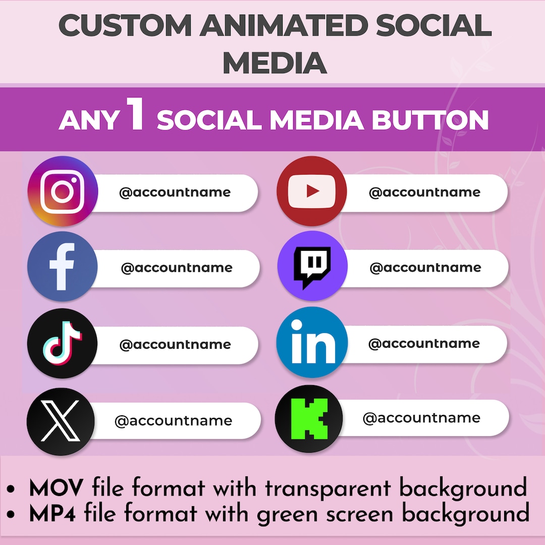 Custom Animated Social Media Lower Thirds for Youtube Intro Videos ...