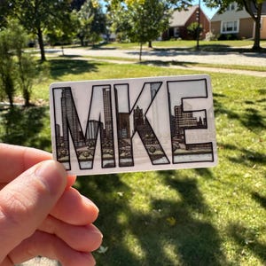 Milwaukee MKE Sticker - Vinyl Sticker // Milwaukee Gift, Decal ...