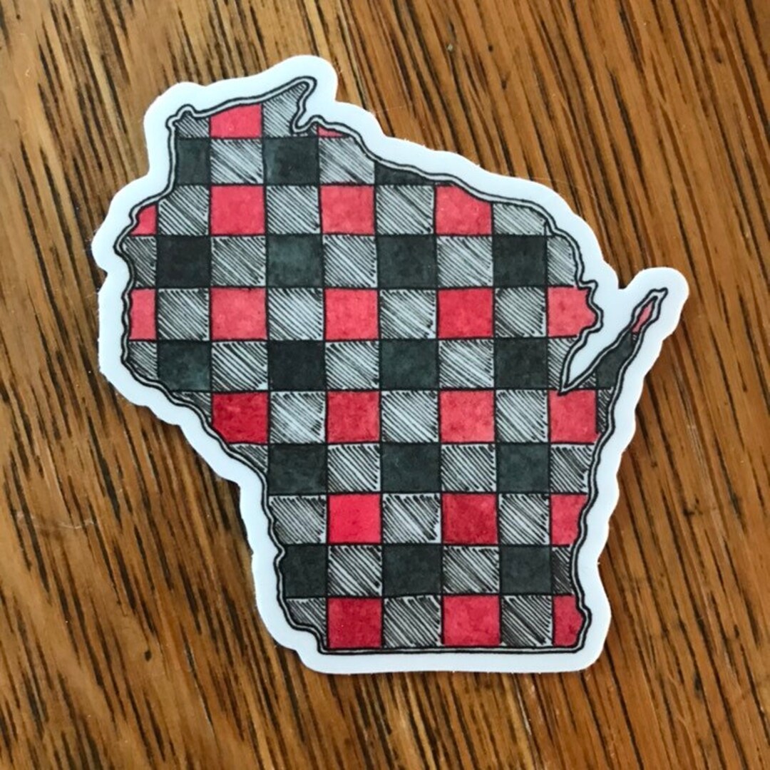 Wisconsin Vinyl Sticker - Etsy