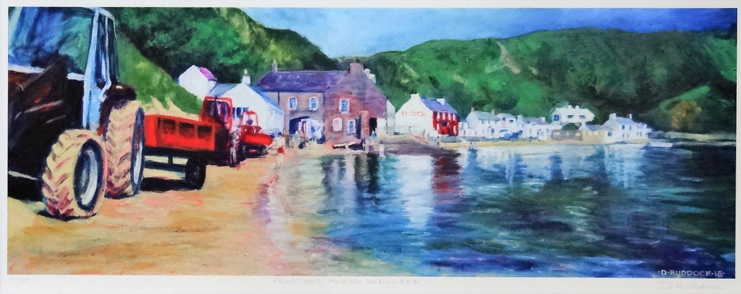 Tractors Porth Dinllaen, Landscape Format, Limited Edition Fine Art ...