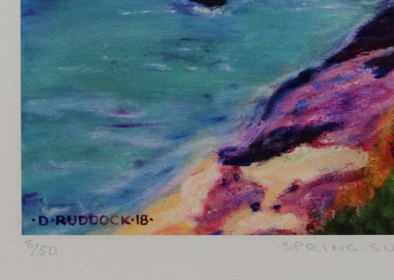 Spring Sunshine, Porth Dinllaen, Square Format Limited Edition Fine Art ...