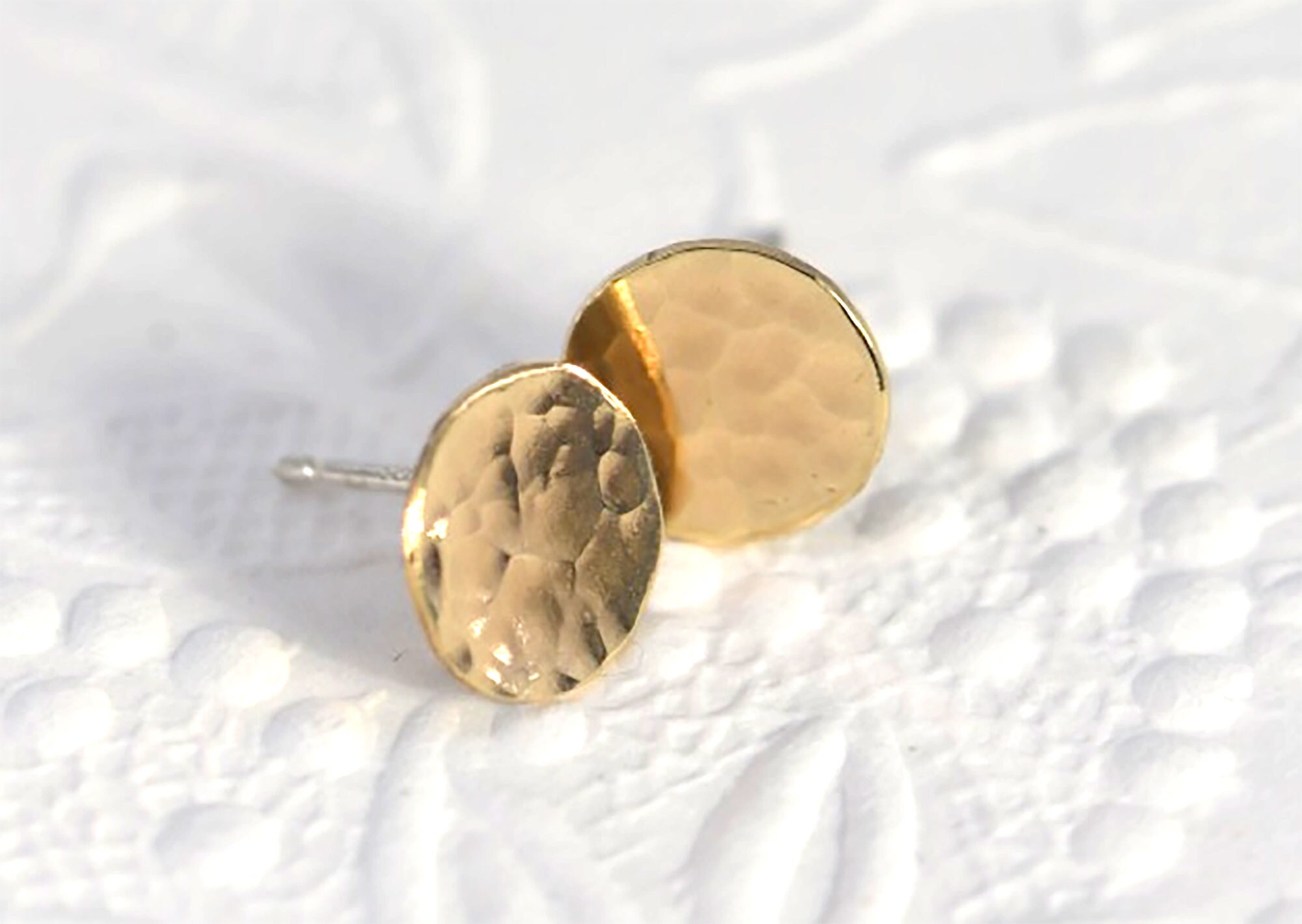 Bronze Stud Earrings 100% Nu Gold Bronze Round 3mm-13mm Tiny to Extra ...