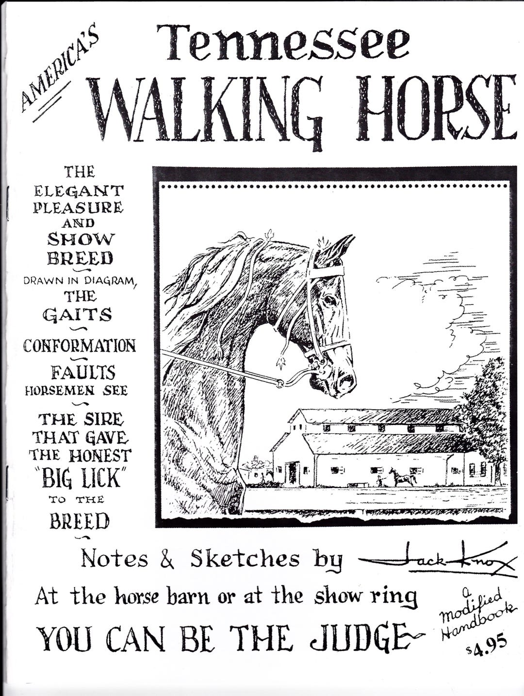 America's Tennessee Walking Horse Book by Jack Knox ~( VERY RARE BOOK ...