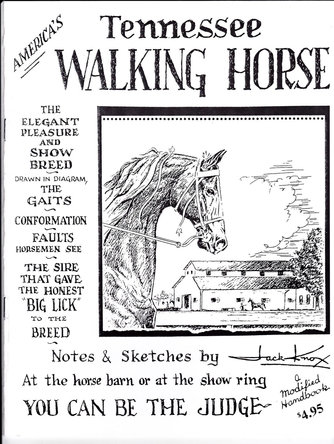America's Tennessee Walking Horse Book by Jack Knox ~( VERY RARE BOOK ...