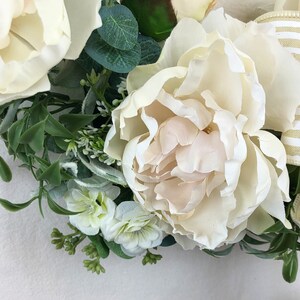Low Profile Hoop Wreath for Front Door Wedding Hoop Wreath - Etsy