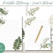 PRINTABLE Instant Download Stationery | Leaves | Nature | Letter ...