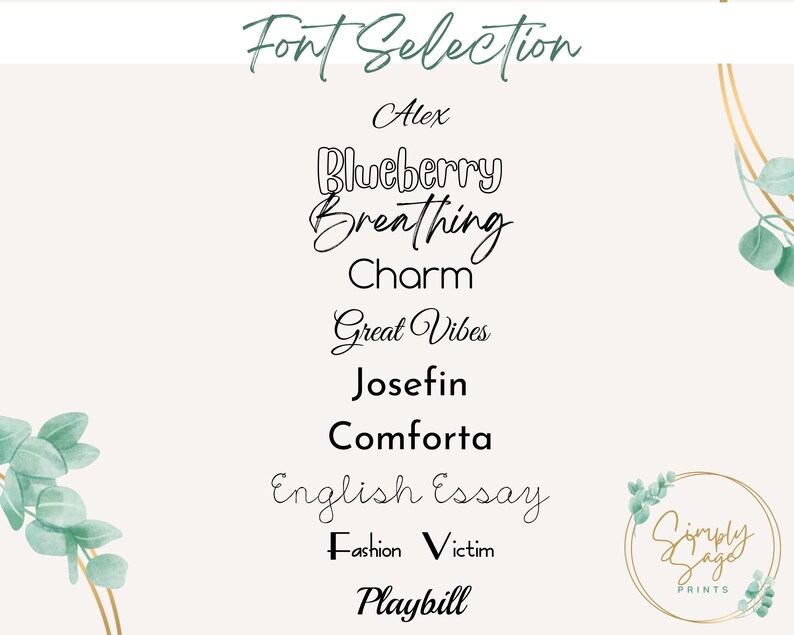 Personalized Watercolor Leafy Note Card PDF Print at Home Teachers ...