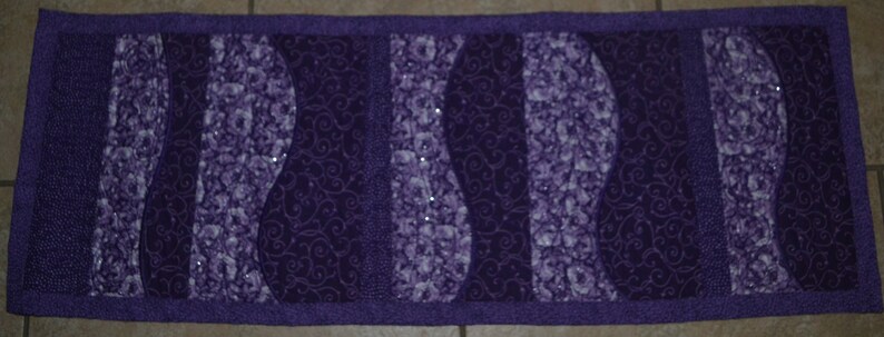 Freeform Quilted Table Runner - Etsy