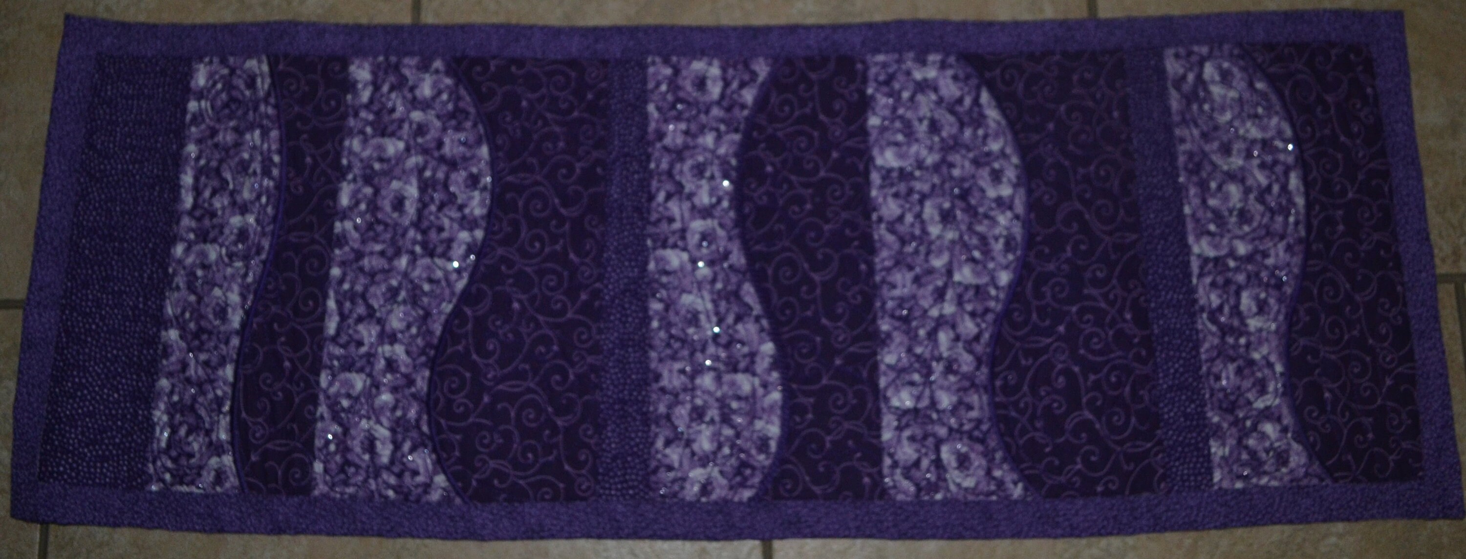 Freeform Quilted Table Runner - Etsy