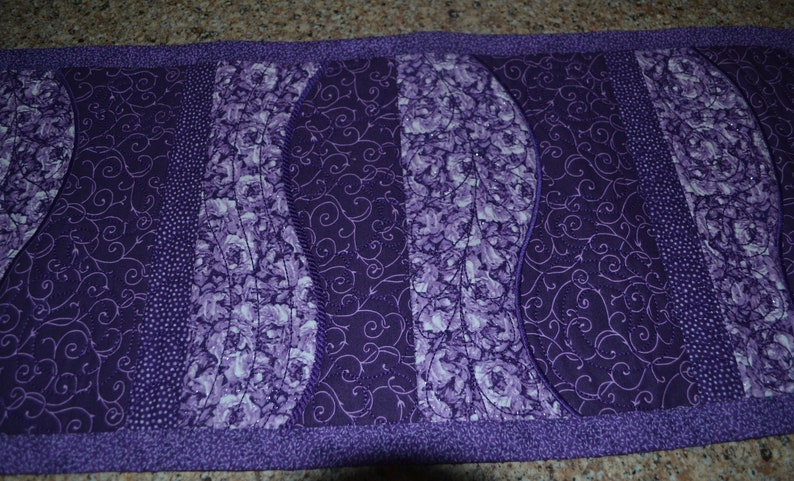 Freeform Quilted Table Runner - Etsy