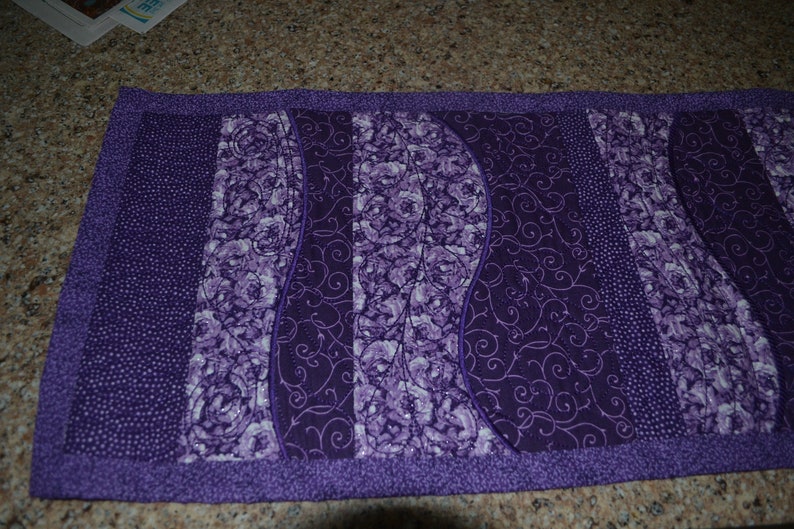 Freeform Quilted Table Runner - Etsy