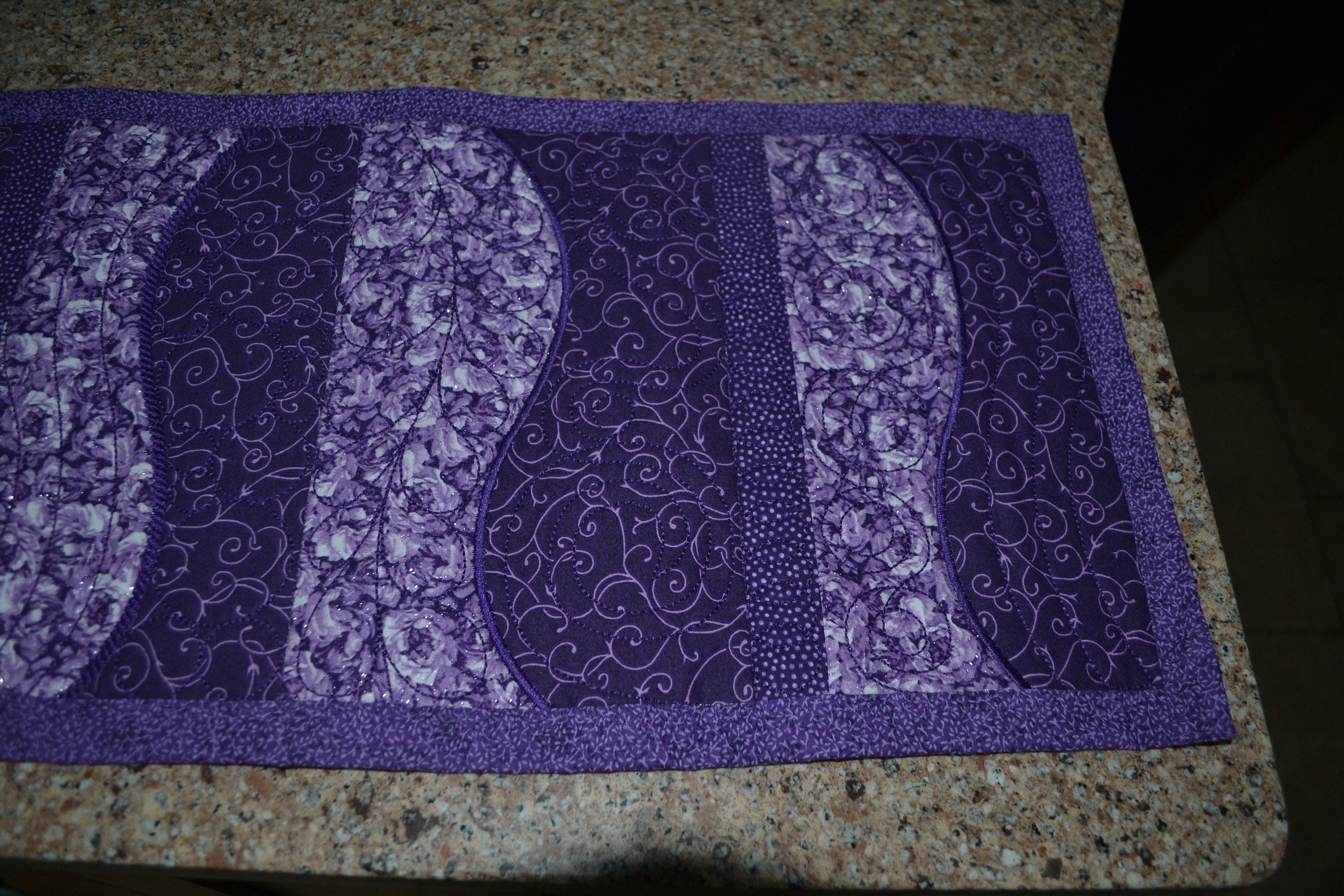 Freeform Quilted Table Runner - Etsy