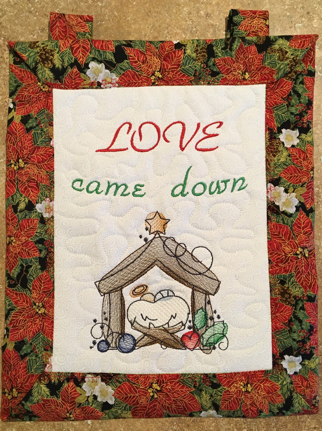 Christmas Nativity Love Came Down Wall Hanging/banner - Etsy