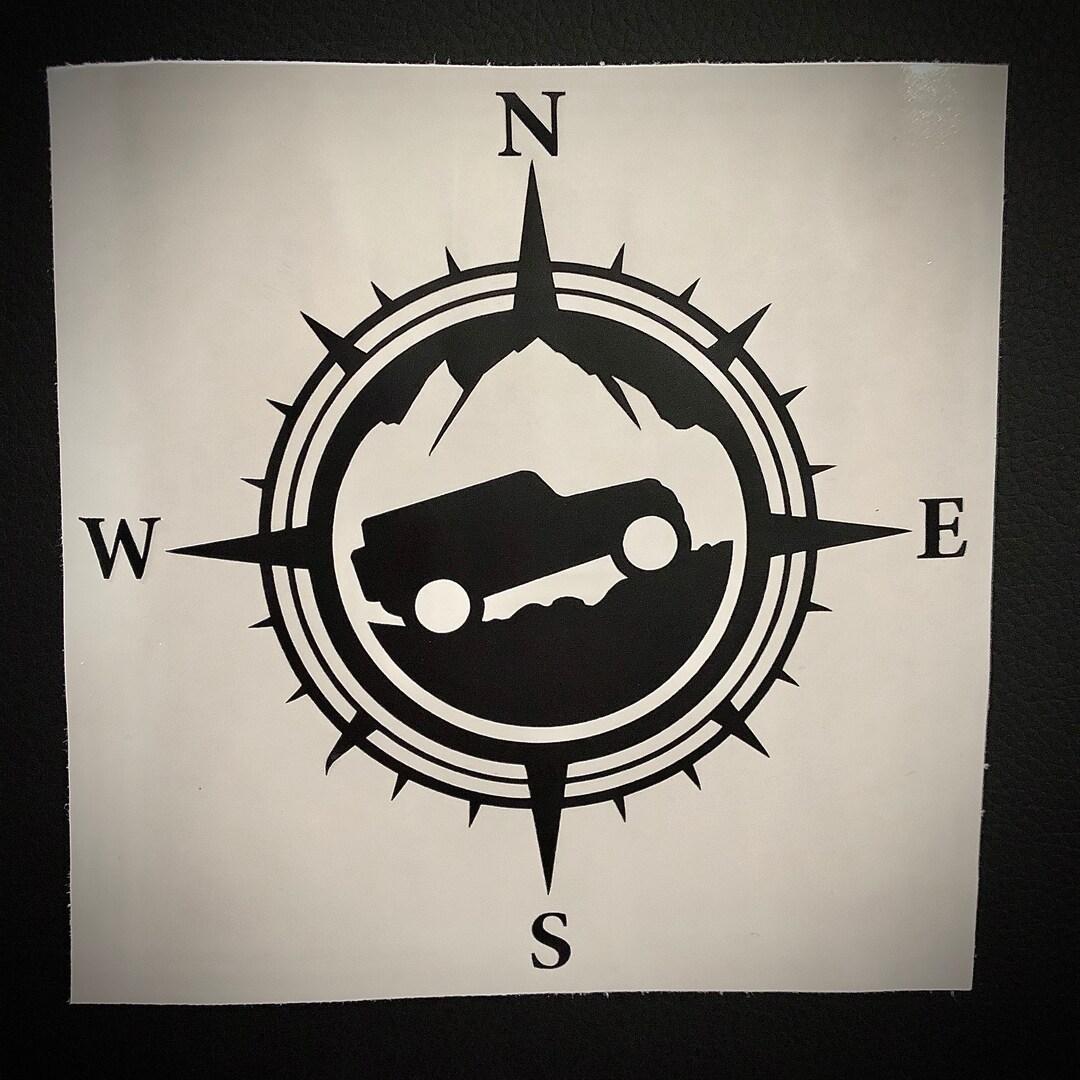 4x4 Off-road Vehicle Compass Decals - Start Your Journey With a Compass ...