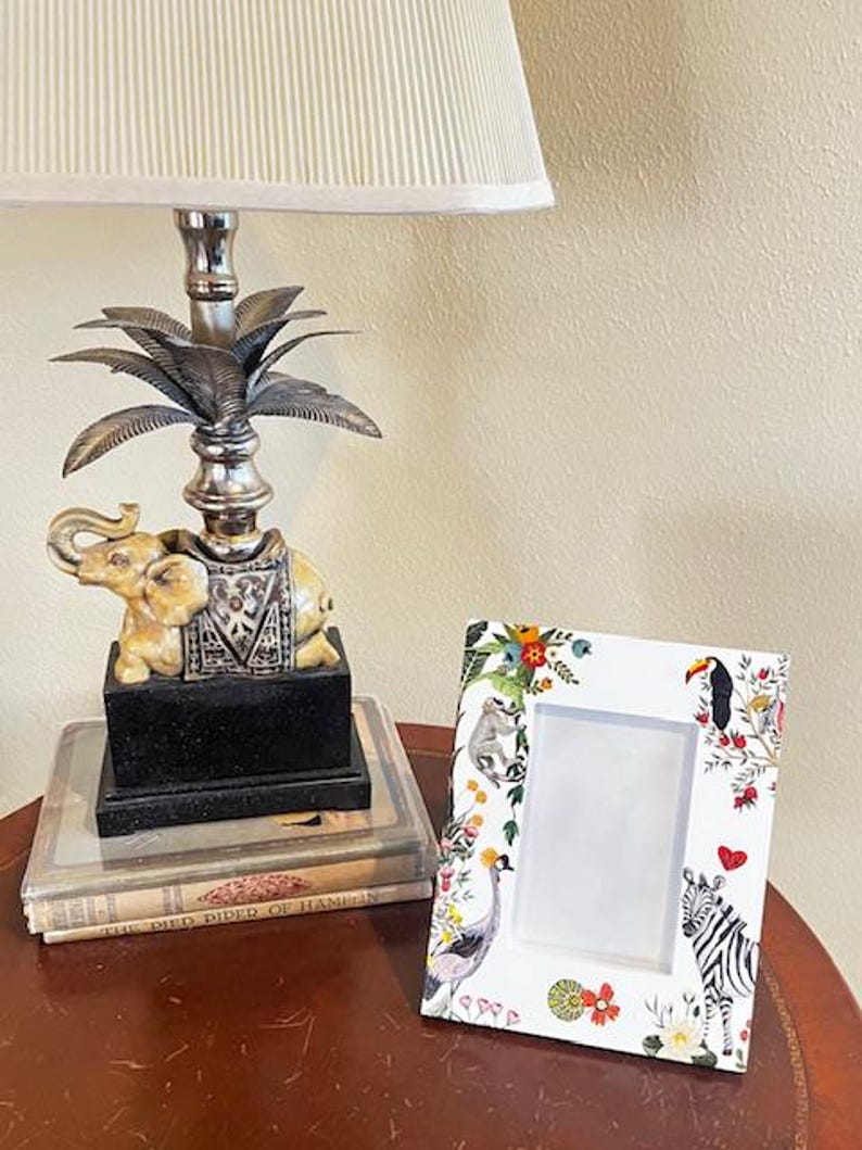 Jungle Animals 4x6 Picture Frame: Zebra, Monkeys, Parrots - Etsy