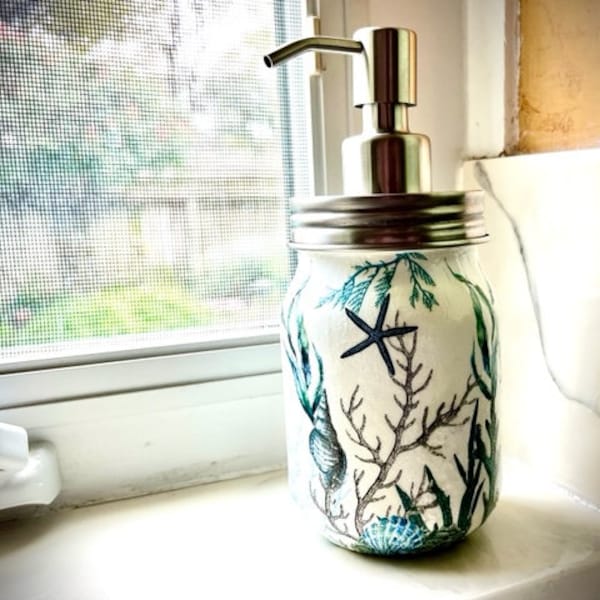 Beach Themed Soap Dispenser - Etsy