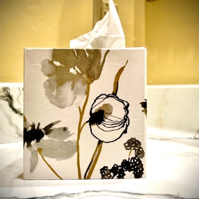 Silver Tissue Holder Box - Etsy