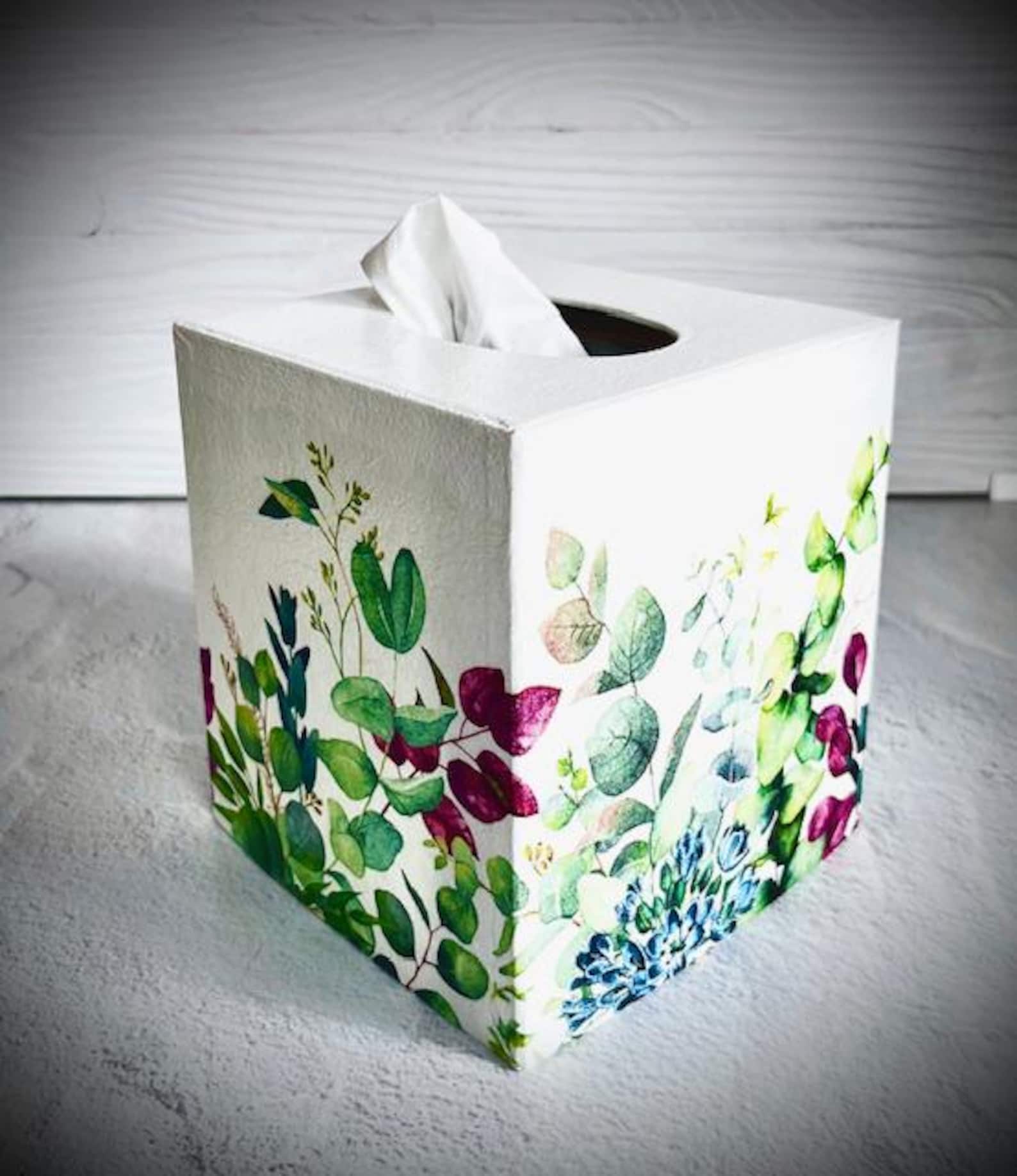 Serene Eucalyptus & Mint Tissue Box Cover: Spa Like Decor - Etsy