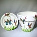 Charming Humming Bird Flower Pot and Saucer - Etsy