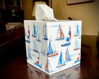 Nautical Tissue Box - Etsy