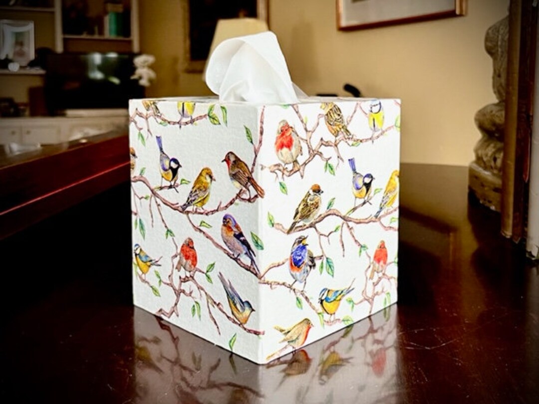 Spring Birds Tissue Box - Spring Song Birds, Garden Birds, Nature Lover ...