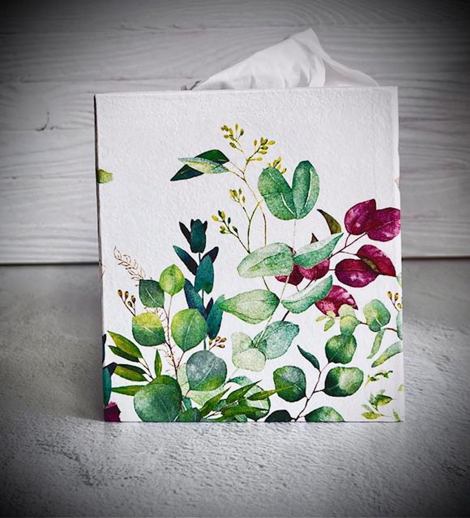 Serene Eucalyptus & Mint Tissue Box Cover: Spa Like Decor - Etsy