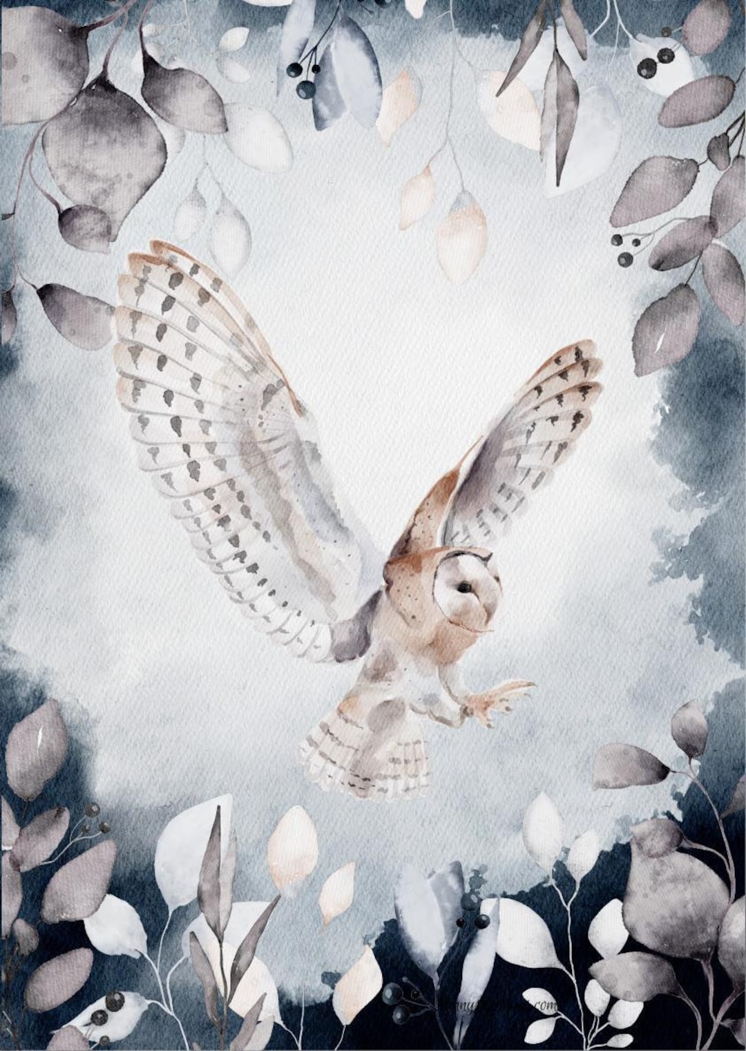 Ninny's Rice Paper A4 - Winter Owl - Etsy