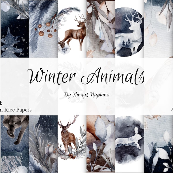 Winter Rice Paper - Etsy