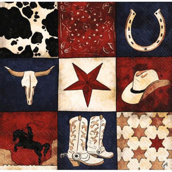 Western Decoupage - Etsy