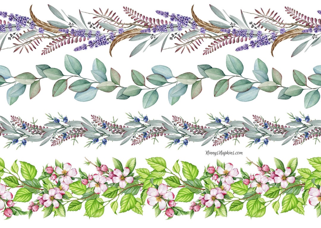 Ninny's Rice Paper A4 - Backyard Bird Borders II - Etsy