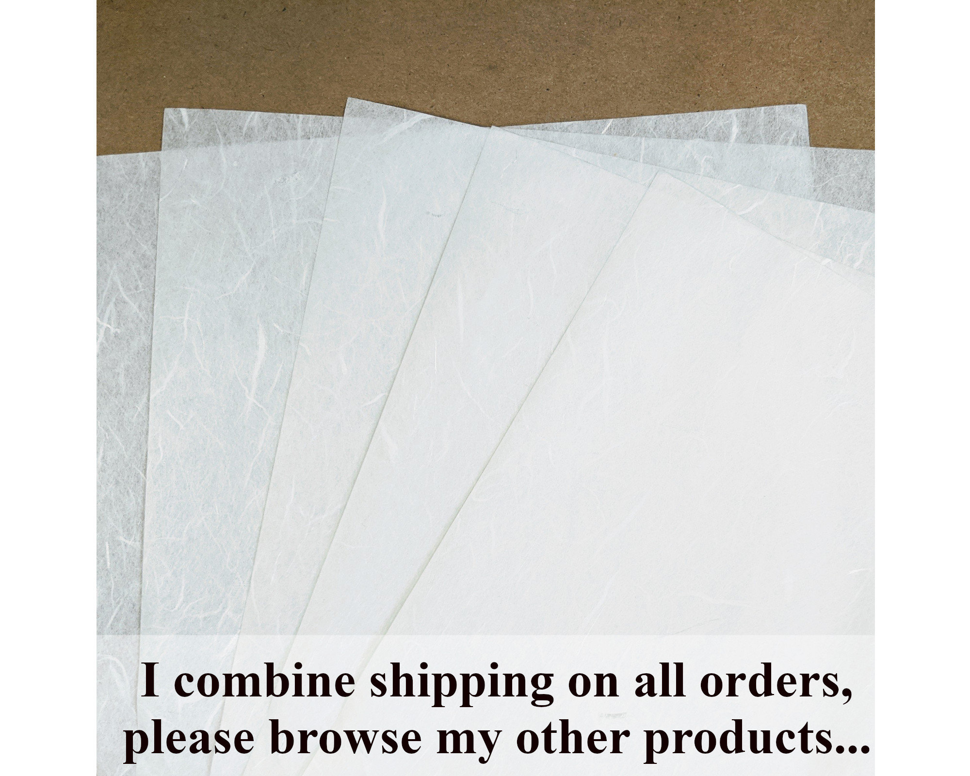10 Sheets 26 Gsm Plain White Rice Paper or Mulberry Paper, Printable A4 ...