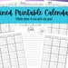Lined Monthly Calendar, Portrait, Printable Download, Jan-dec - Etsy