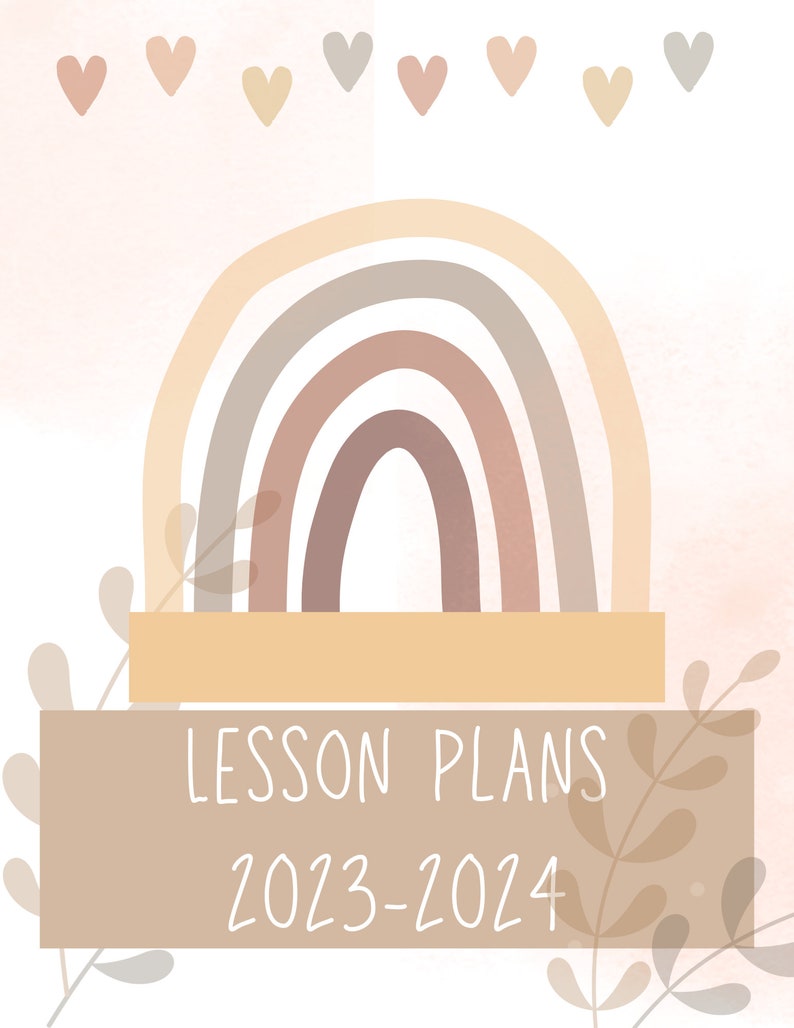 Teacher Binder Cover; Printable PDF; Lesson Plan Dividers; Boho Design ...