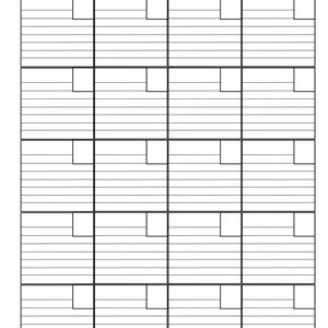 Lined Monthly Calendar, Portrait, Printable Download, Jan-dec - Etsy