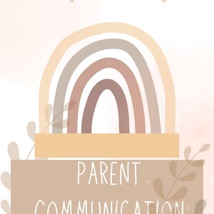 Teacher Binder Cover; Printable PDF; Lesson Plan Dividers; Boho Design ...