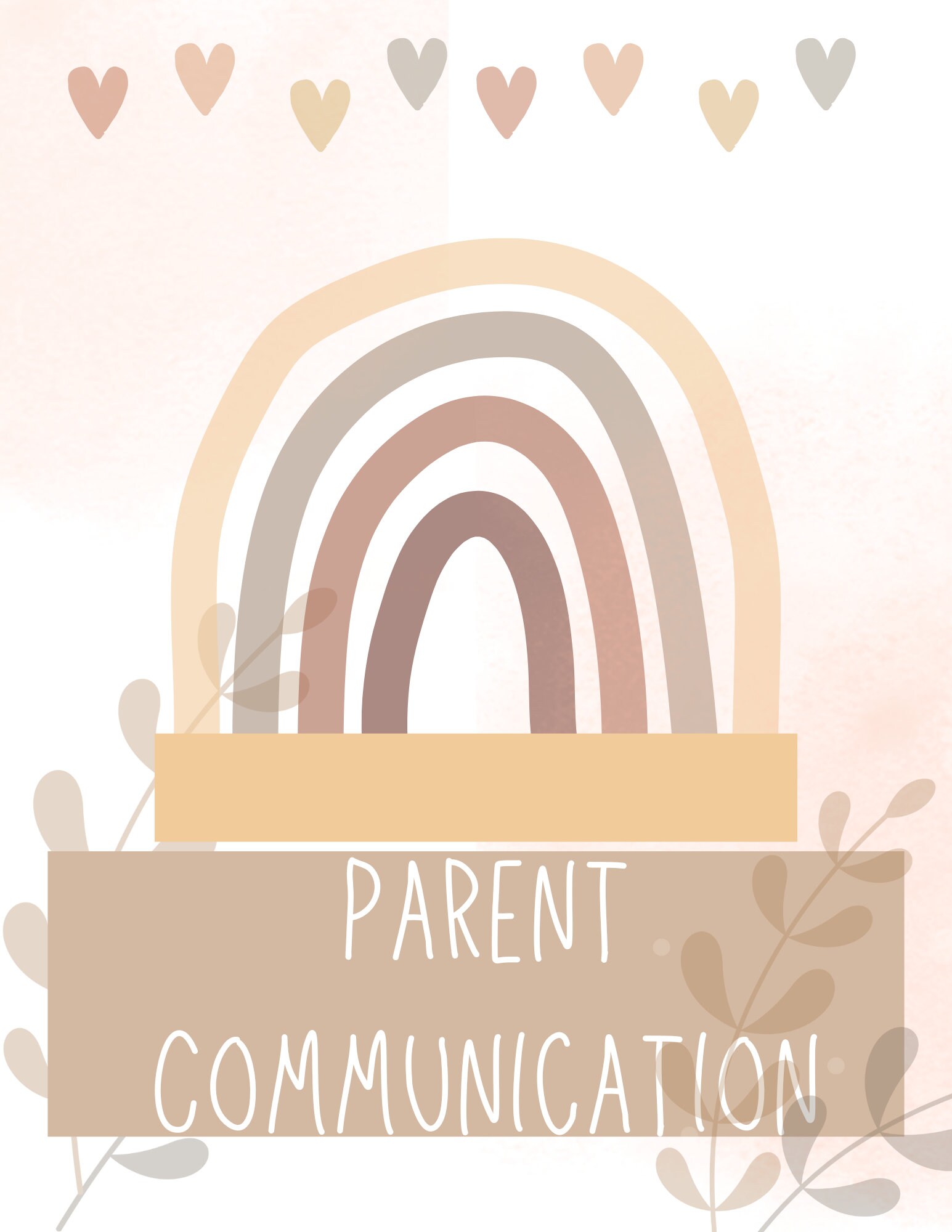 Teacher Binder Cover; Printable PDF; Lesson Plan Dividers; Boho Design ...