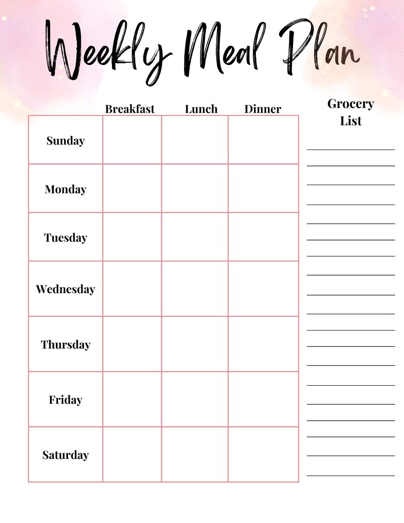 Printable 2024 Planner Daily and Monthly Pages/daily Planner/ Meal ...