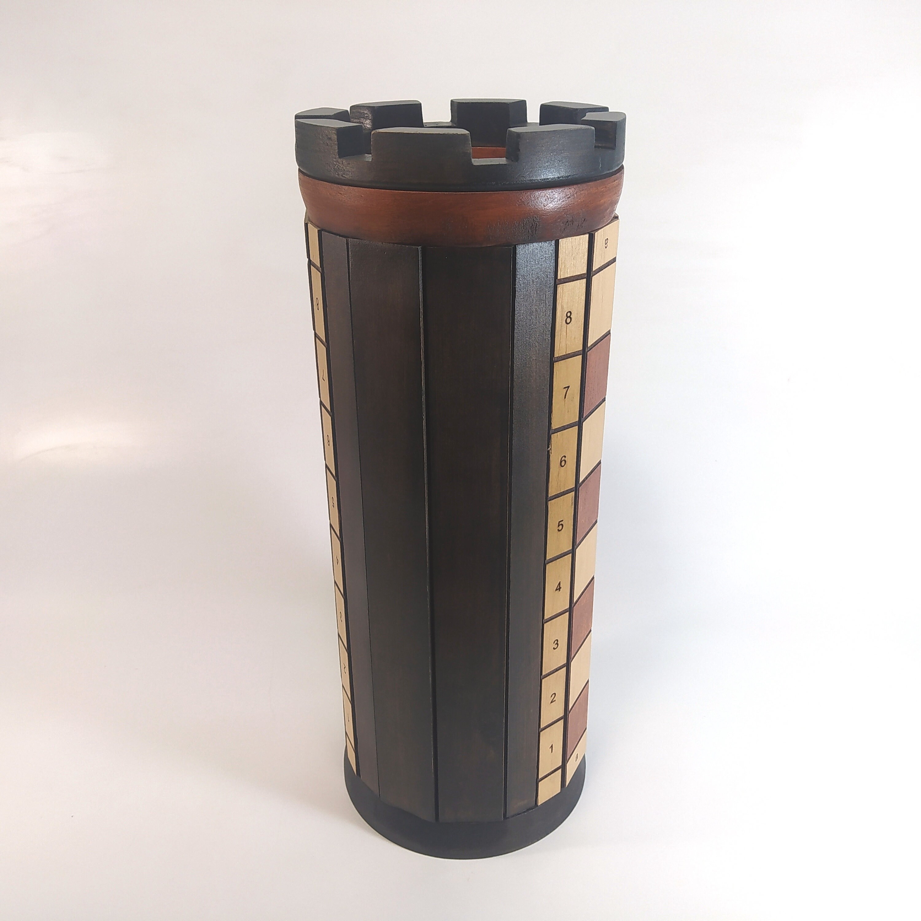 Handmade wooden chess set in the form of a rook. Chess tower. | Etsy